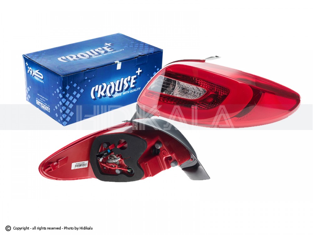 چراغ عقب راست کروز-CROUSE اصل ایران (1عدد) مناسب برای پژو206 تیپ 6,5,3,2/پژو207 - فروشگاه ...